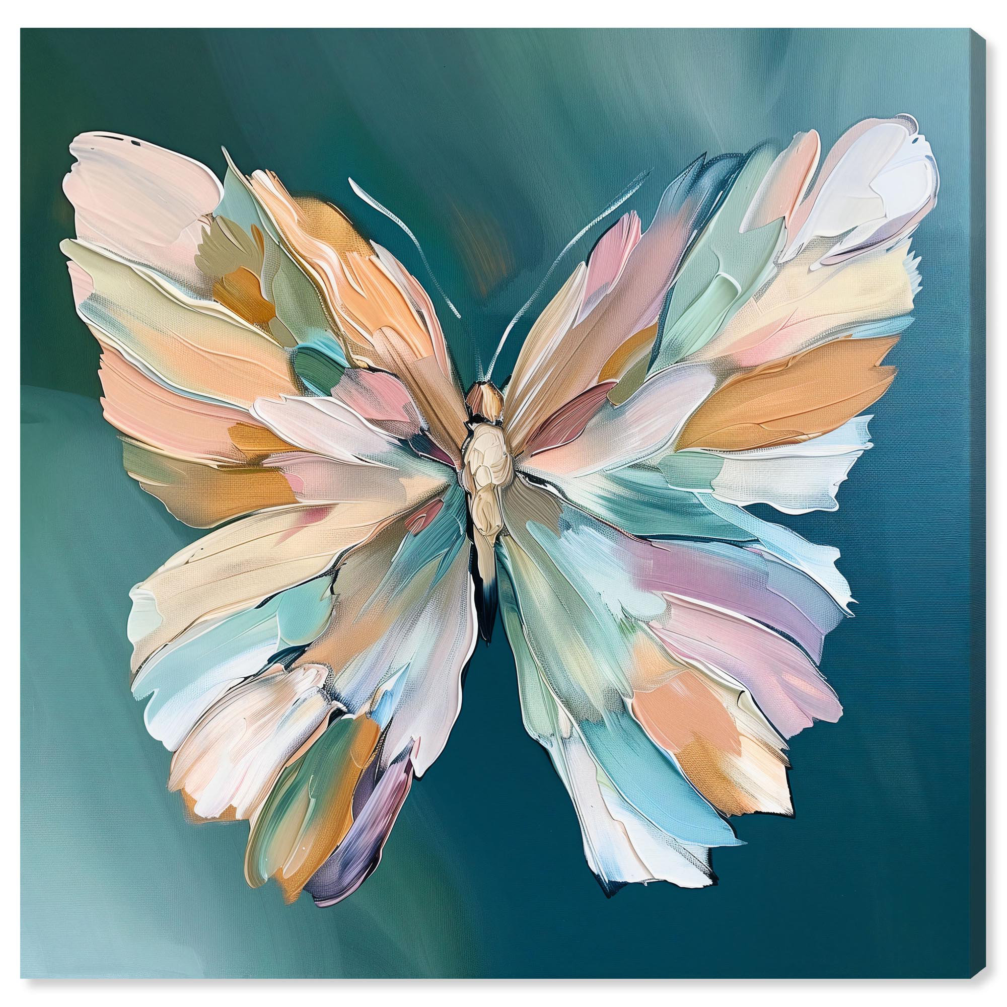 World Menagerie Wings of Duality Canvas Butterfly Art by | Wayfair
