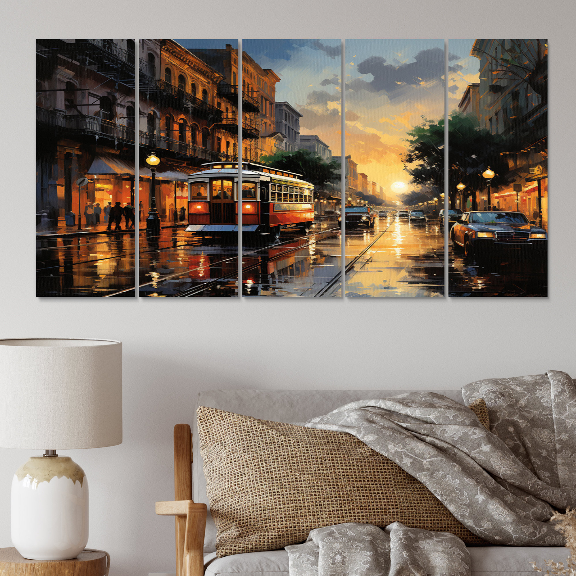 DesignArt New Orleans Cityscape Comes Alive At Night I Wall Decor on ...