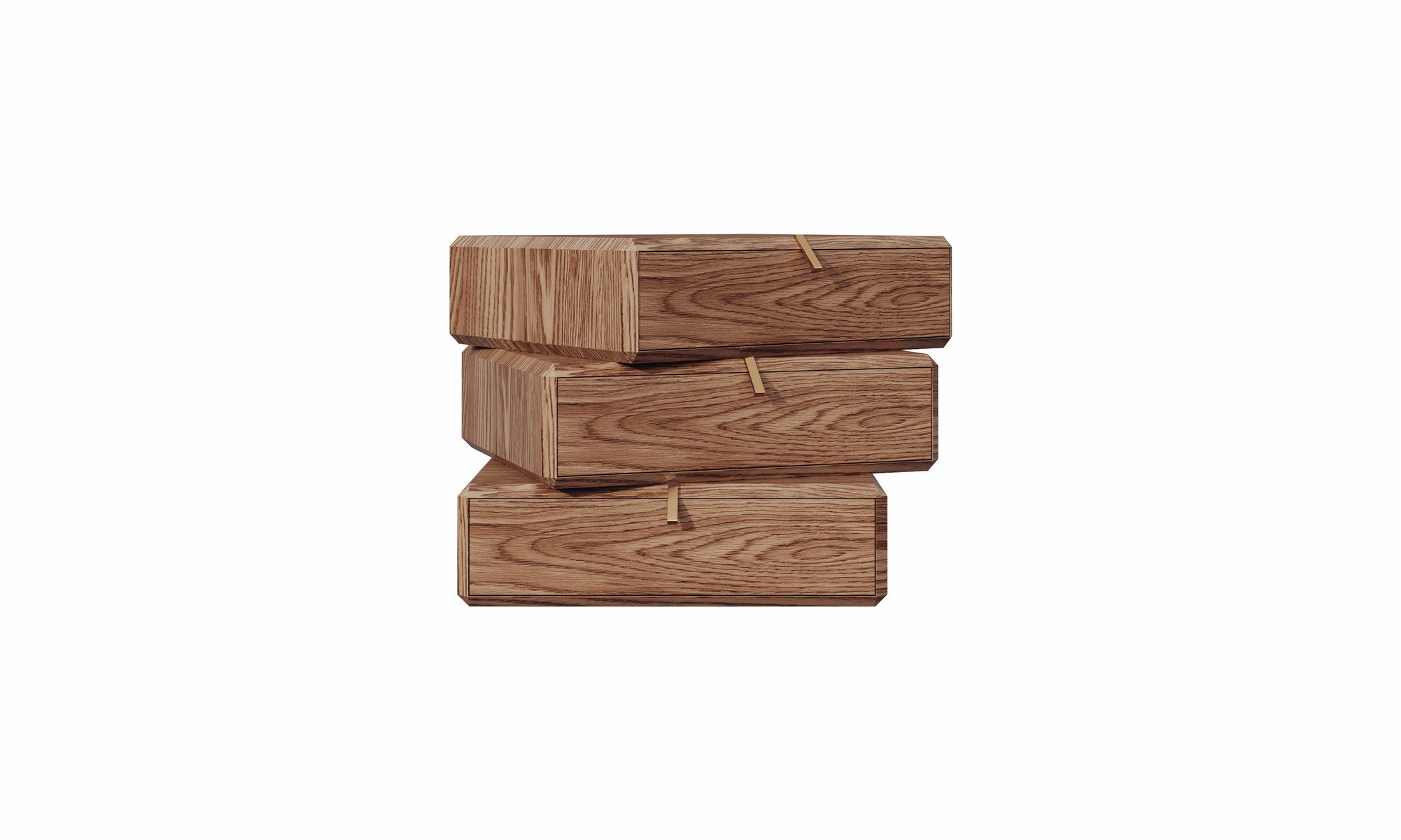 Loon Peak® Magic Cube Storage Nightstand,Wooden Console Table with 3 ...