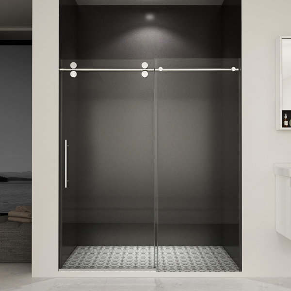 IntrospectiveIncline 60" Wide 70" High Shower Door With 5/16" 8Mm ...