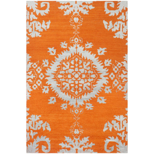 Red Barrel Studio® Sabian Hand Knotted Wool/Viscose/Cotton Oriental Rug ...