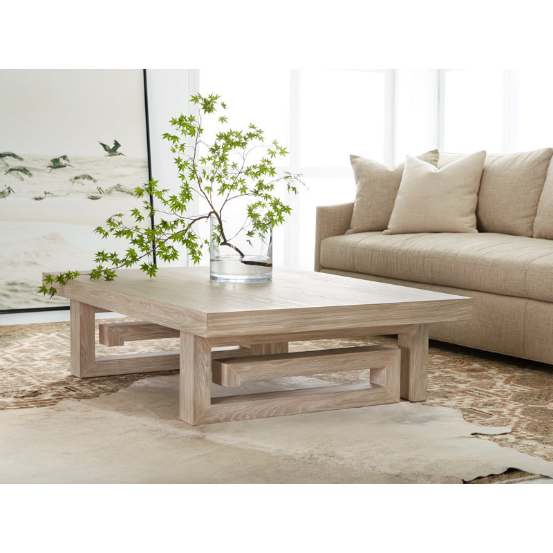 Modern History Home Maui Solid Wood Sled Coffee Table | Perigold