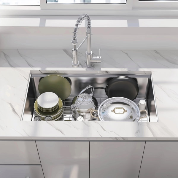 CHENGGUHENGXIN 33 Undermount Workstation Sink-33 x 19 Inch Undermount ...