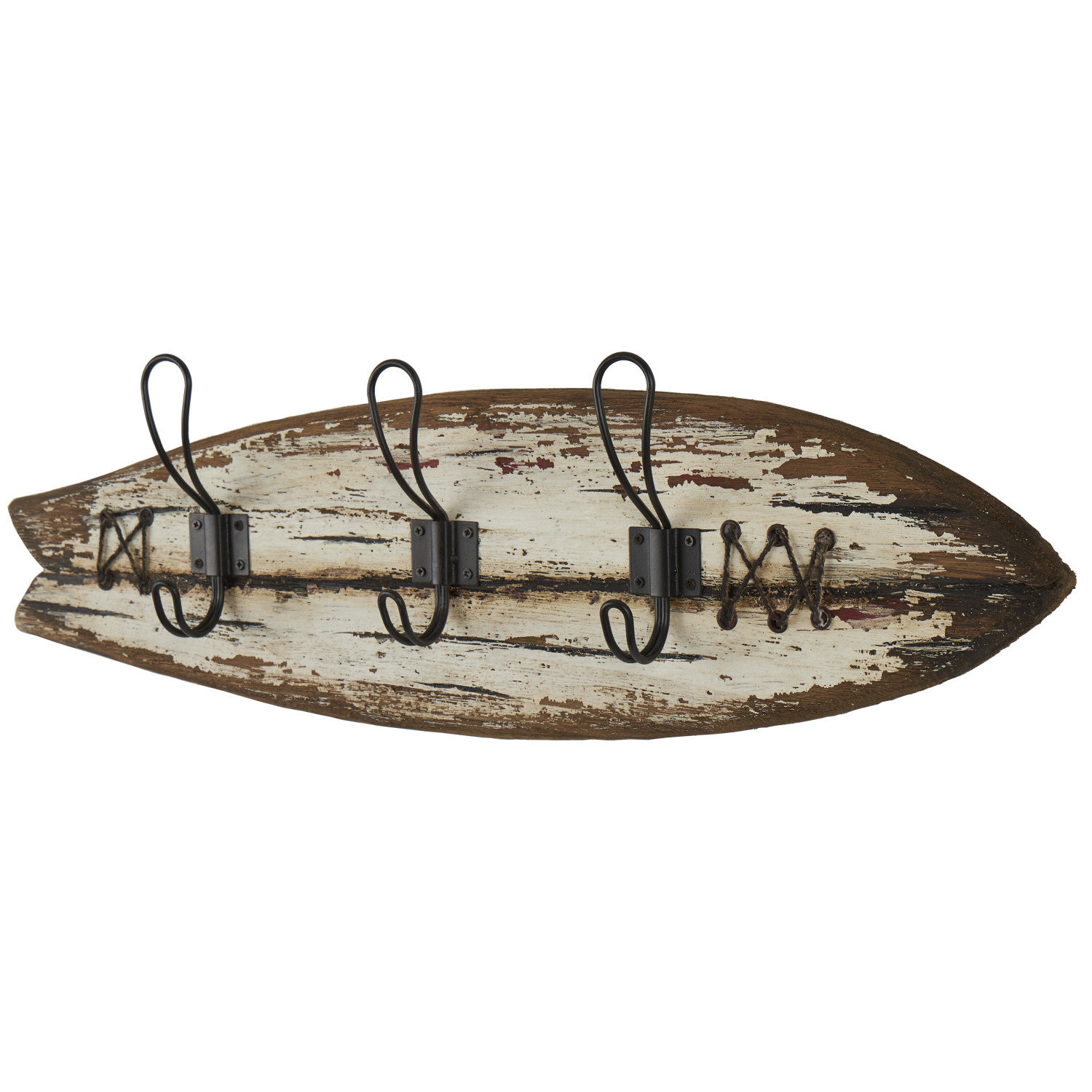 Dovecove Anabranch 3 - Hook Wall Mounted Coat Rack in Brown | Wayfair