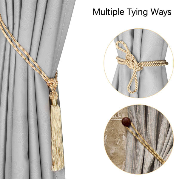 Mercer41 Nuchem Rayon 2" Curtain Tieback "& Reviews" | Wayfair