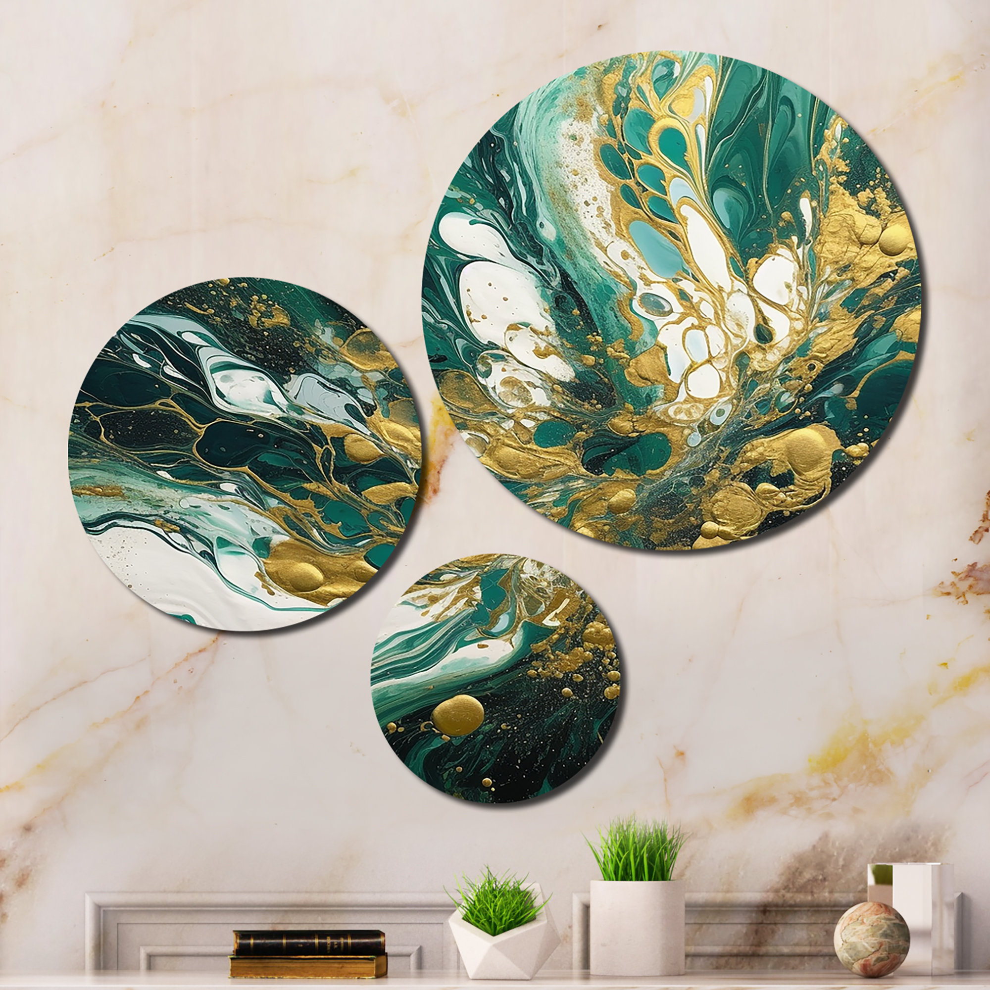 Ivy Bronx 3 Wall Decor Set Metal | Wayfair