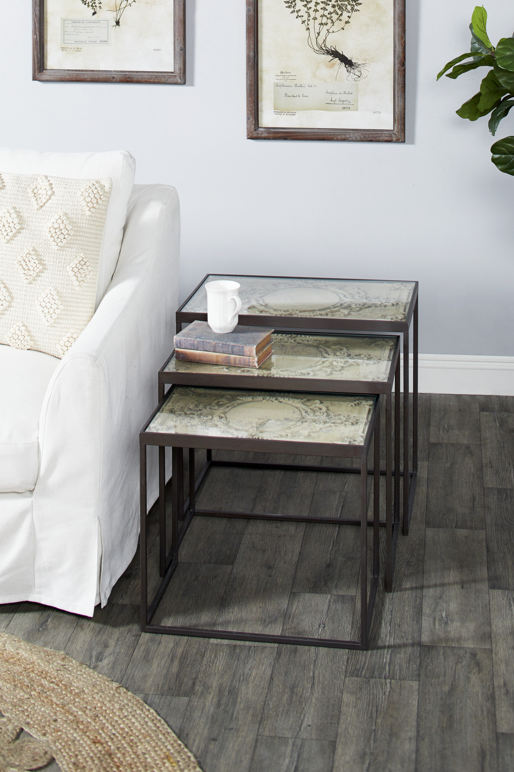 Fleur De Lis Living Haleyville 3 Piece Nesting Tables | Wayfair