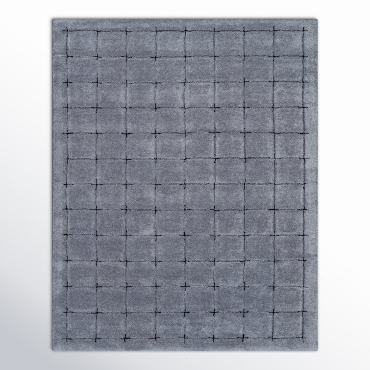 AllModern Mallory Blue Hand Tufted Area Rug & Reviews | Wayfair