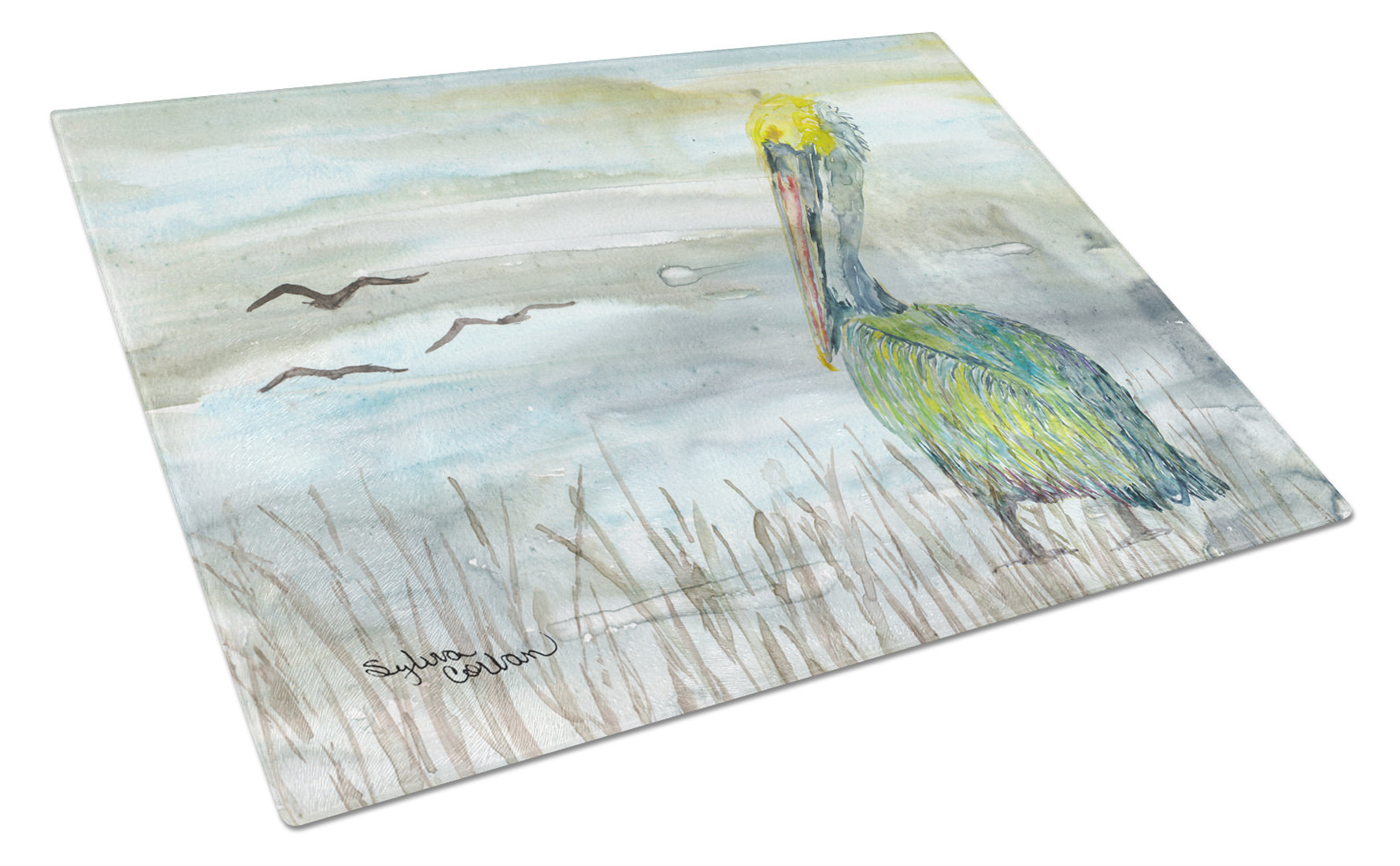 Caroline's Treasures Tempered Glass Pelican Cutting Board - Wayfair Canada