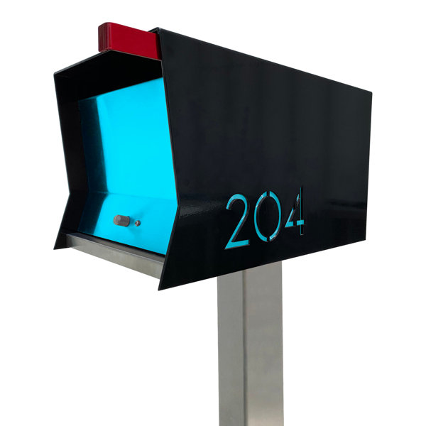 TedStuff Aluminum Post Mounted Mailbox & Reviews | Wayfair