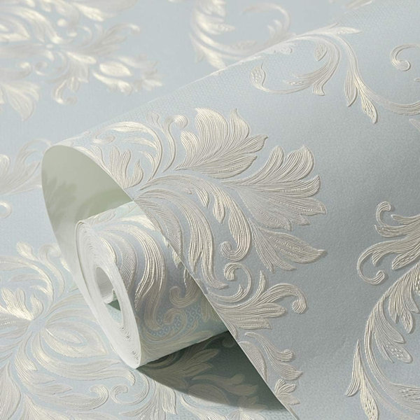Astoria Grand , Light Blue Self-Adhesive PVC Wallpaper - Easy ...