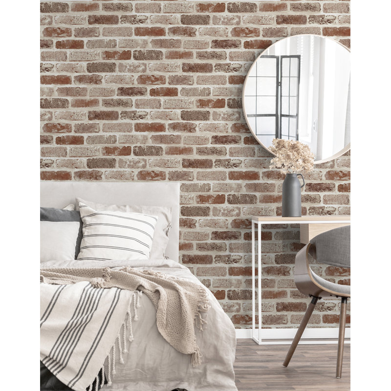 17 Stories Ornest Peel & Stick Brick Roll | Wayfair