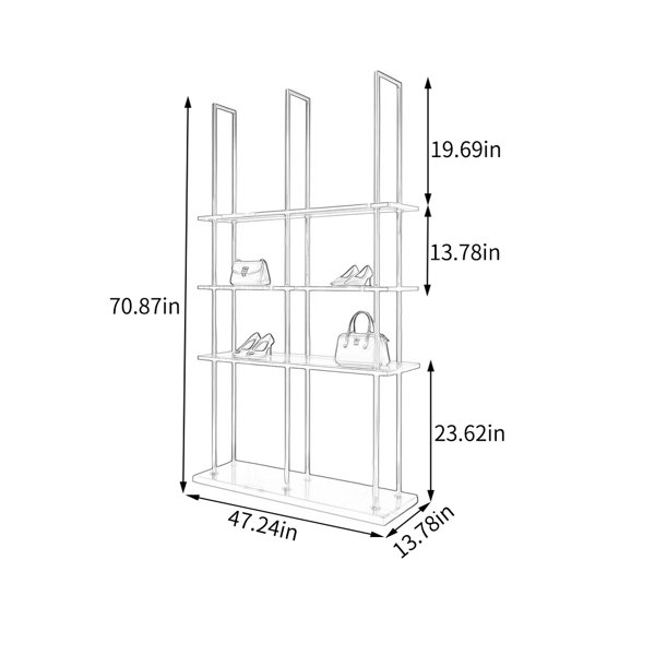 Wrought Studio Gold Stainless Steel Multi Tier Shelf - Wayfair Canada