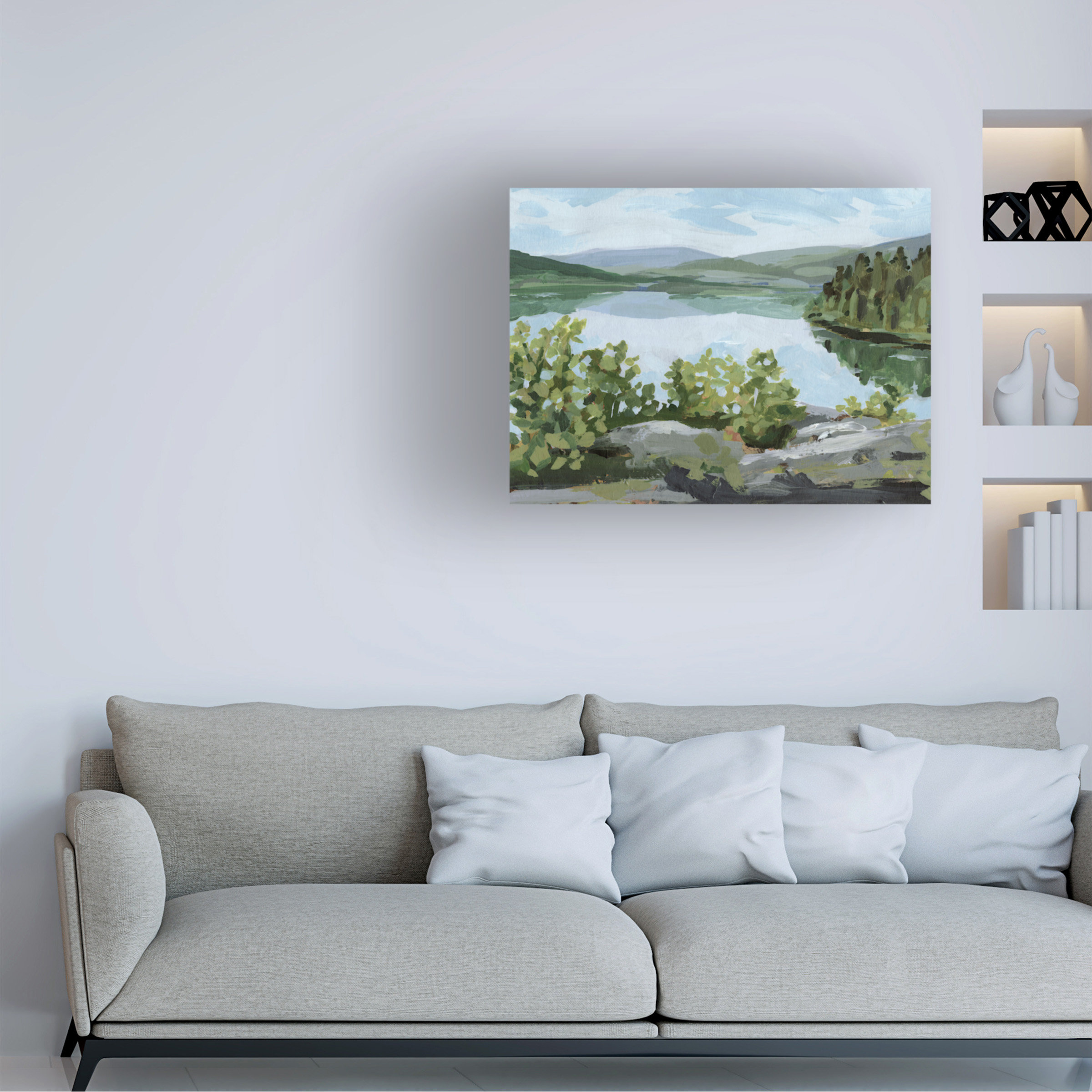 Millwood Pines Victoria Barnes Lake Overlook Ii Canvas Art | Wayfair