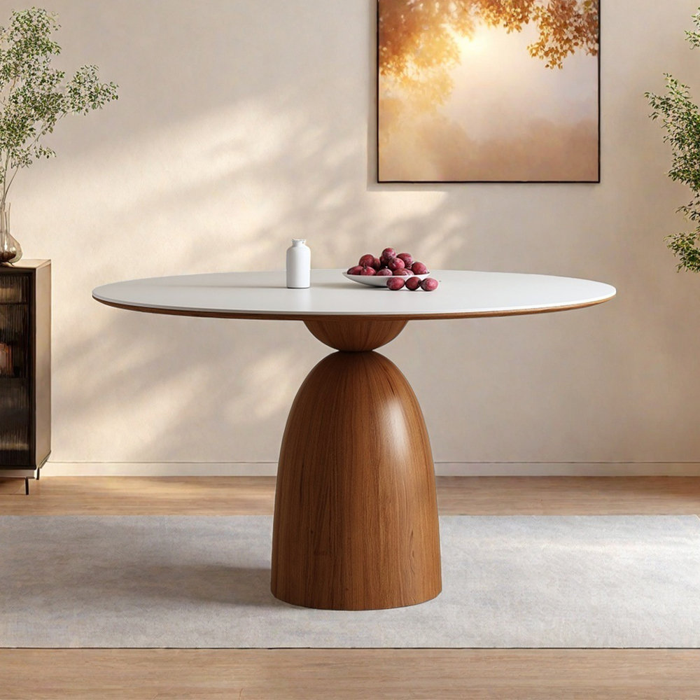 Elamer Modern simple round dining table | Wayfair