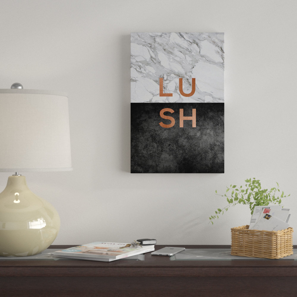 East Urban Home 'Lush' Graphic Art Print on Canvas - Wayfair Canada