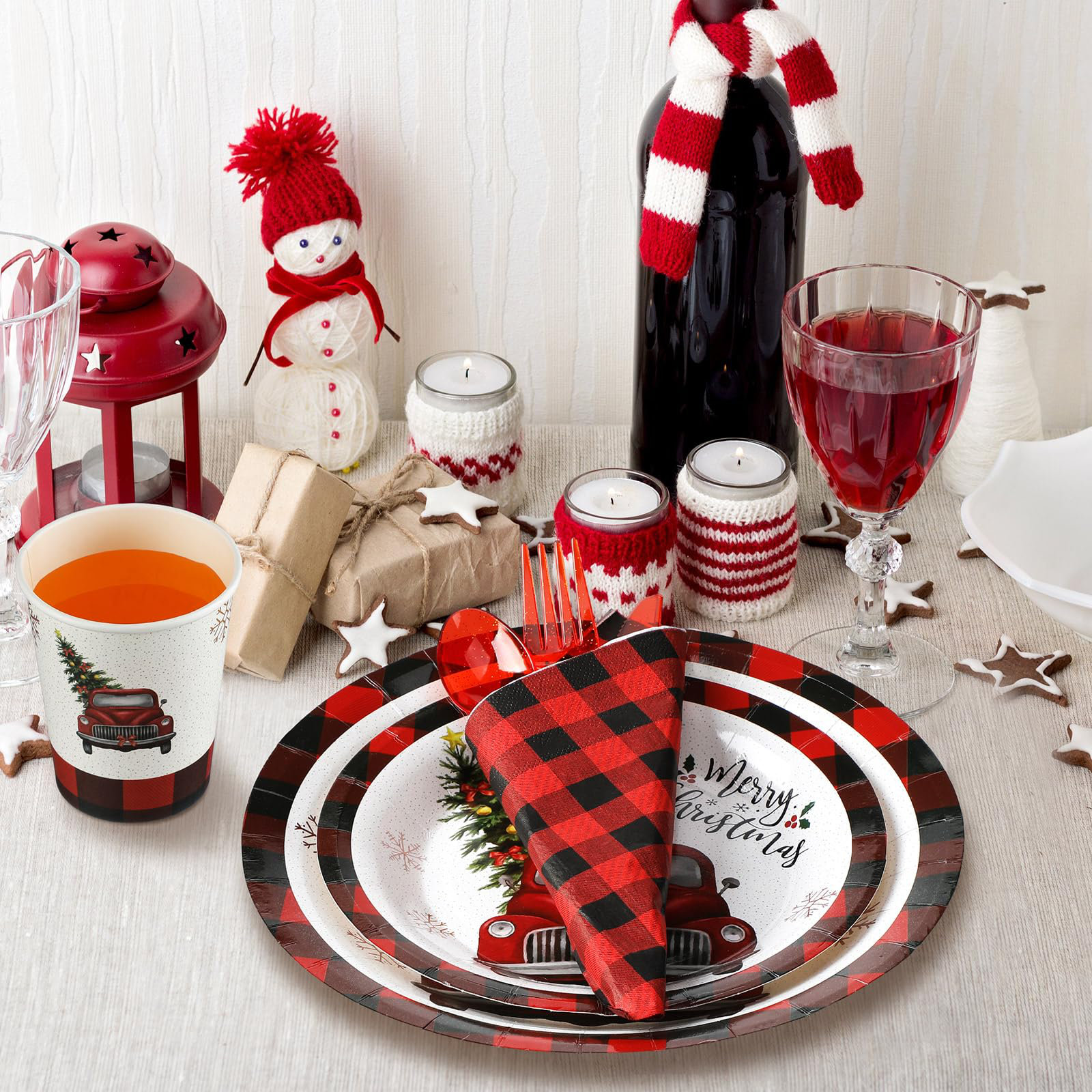 xmas party tableware