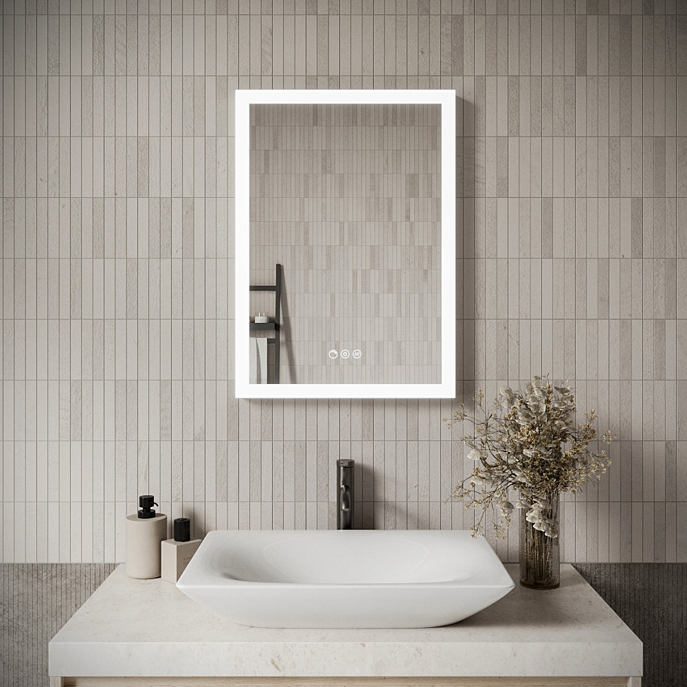 Streamline Bath Streamline Rectangular Frameless LED Bathroom Vanity ...