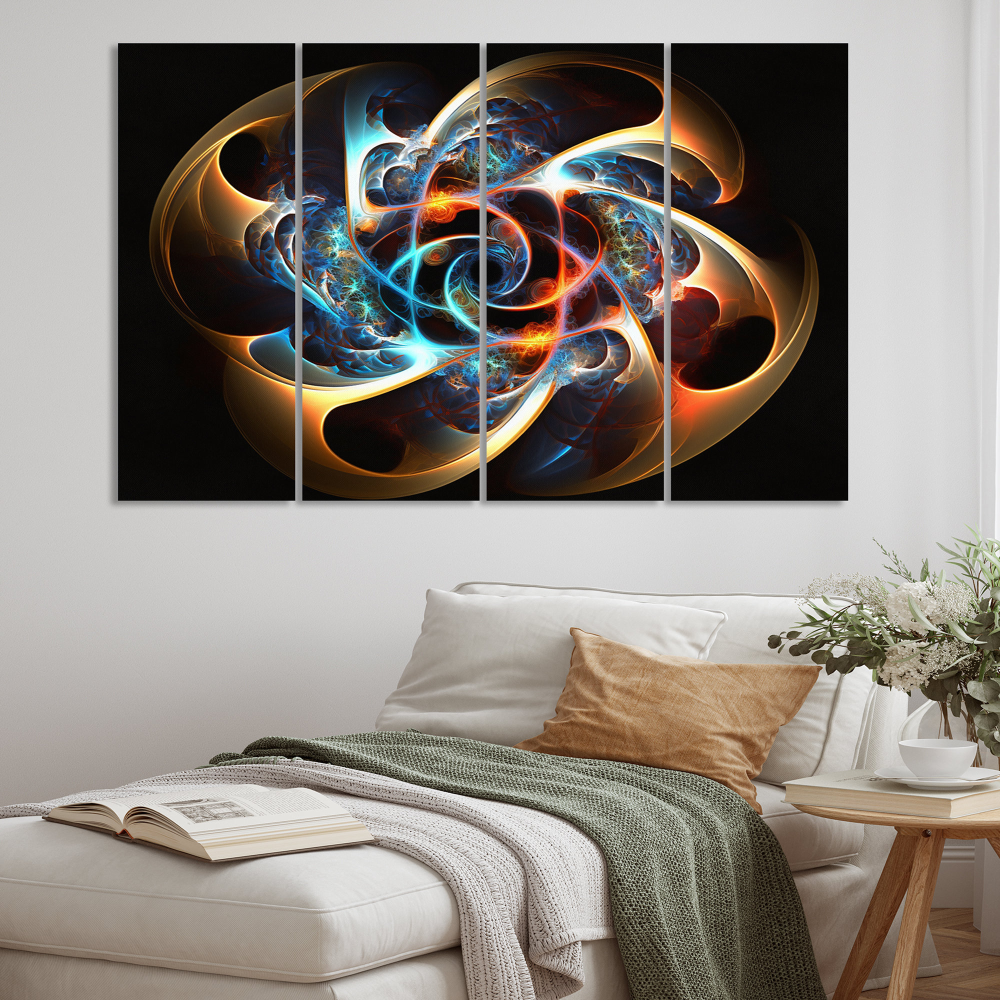 Wrought Studio™ Galactic Fractals - Fractals Canvas Art Print - 4 ...