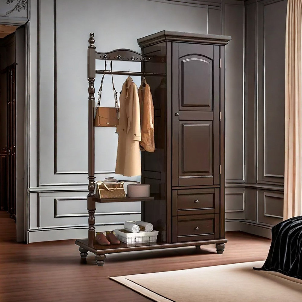 Lineyinmer American style country style retro wardrobe | Wayfair