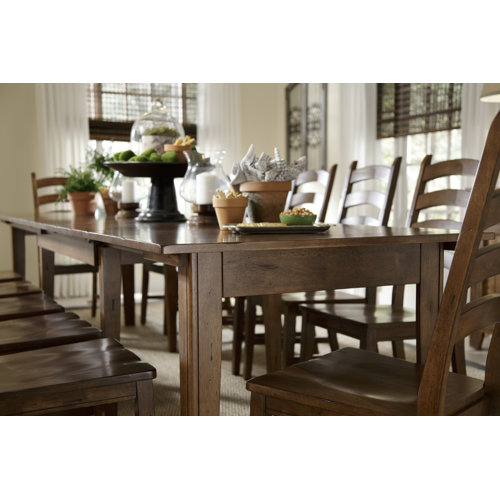 Alcott Hill® Destinie 13 Piece Extendable Solid Wood Dining Set ...