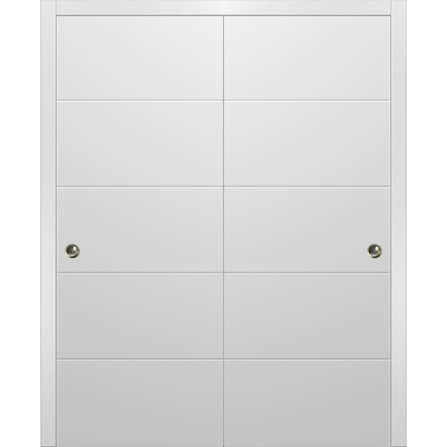 SARTODOORS Planum Flush Wood Sliding Closet White Doors - Wayfair Canada
