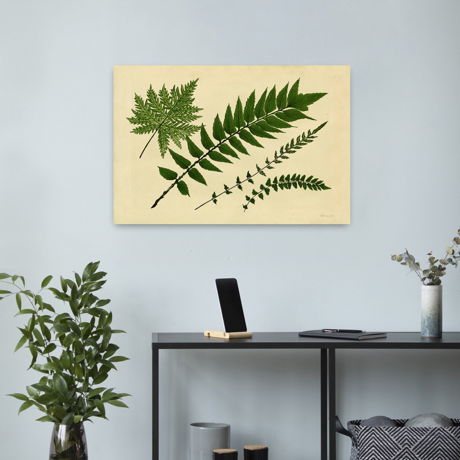 Red Barrel Studio Antique Ferns 2 Abstract Contemporary Fern Landscape ...