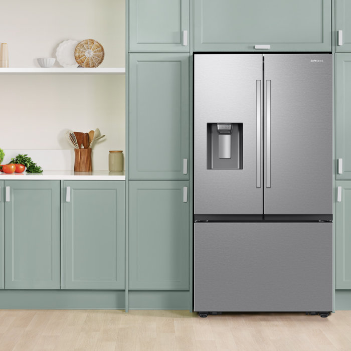 Samsung 31 cu. ft. Mega Capacity 3-Door French Door Refrigerator with ...