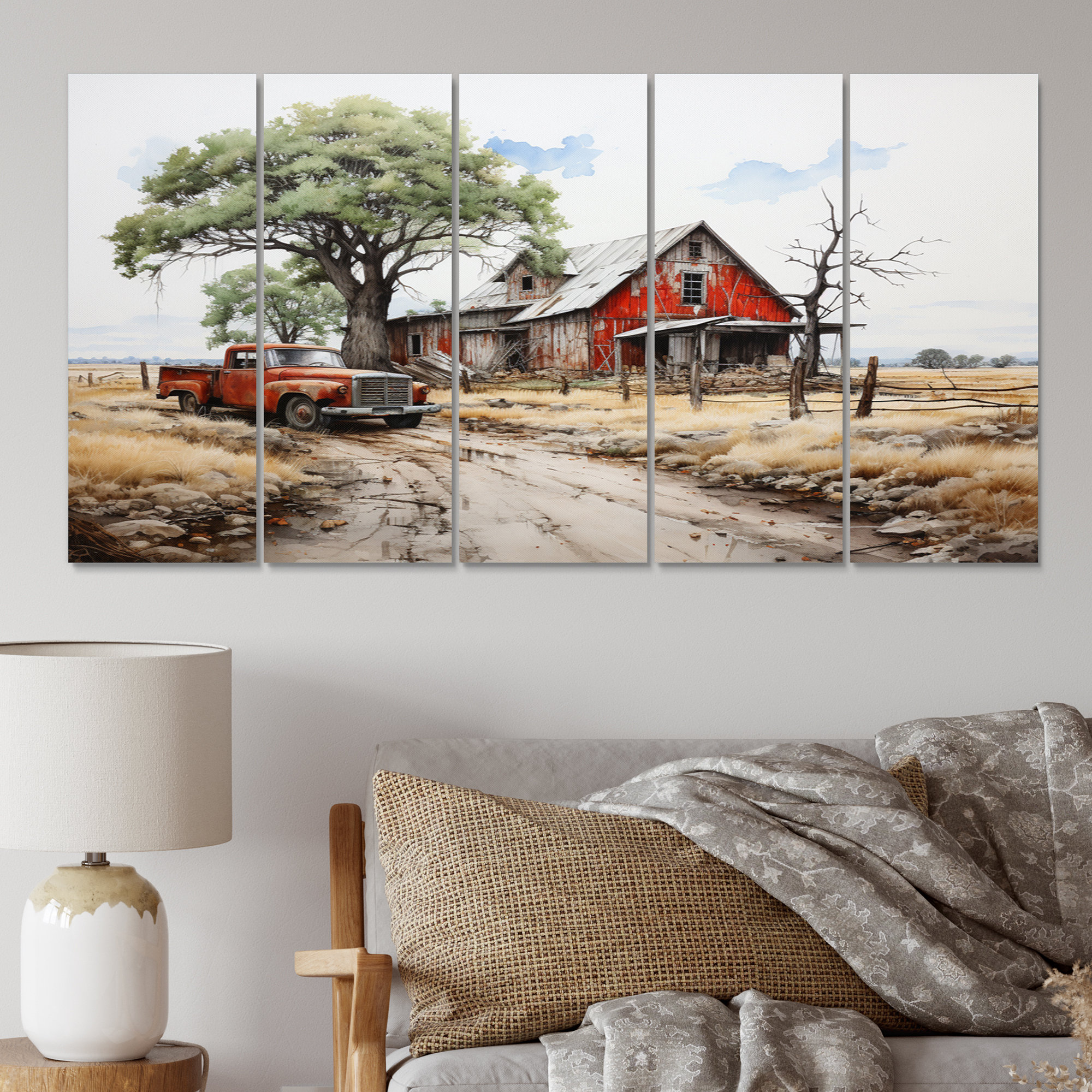 Design Art Farmhouse Homestead Legacy - Farmhouse Metal Wall Decor Set ...