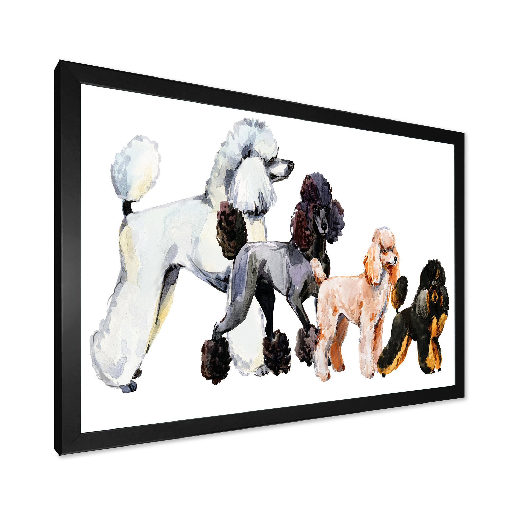 House of Hampton® Poodle Breed Dog Collection - Picture Frame Print on ...