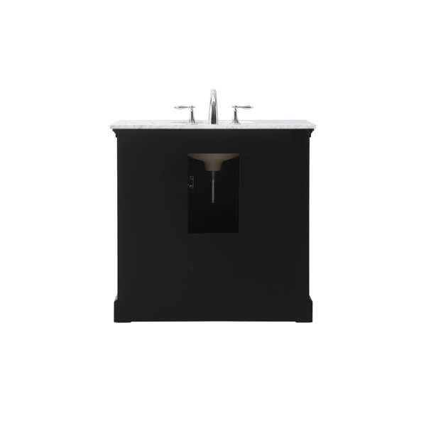 Red Barrel Studio® 36'' Single Bathroom Vanity with Marble Top ...