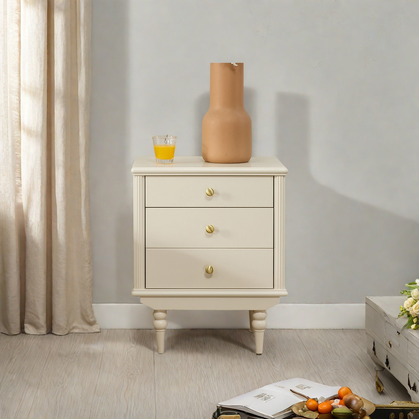 Darby Home Co Cream-colored drawer cabinet | Wayfair