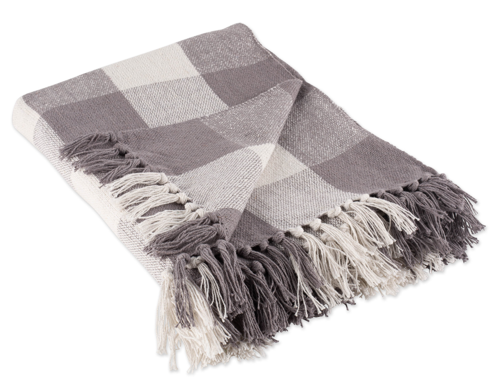 Design Imports Poly Bin And Throws Buffalo Check Buffalo Check Cotton ...