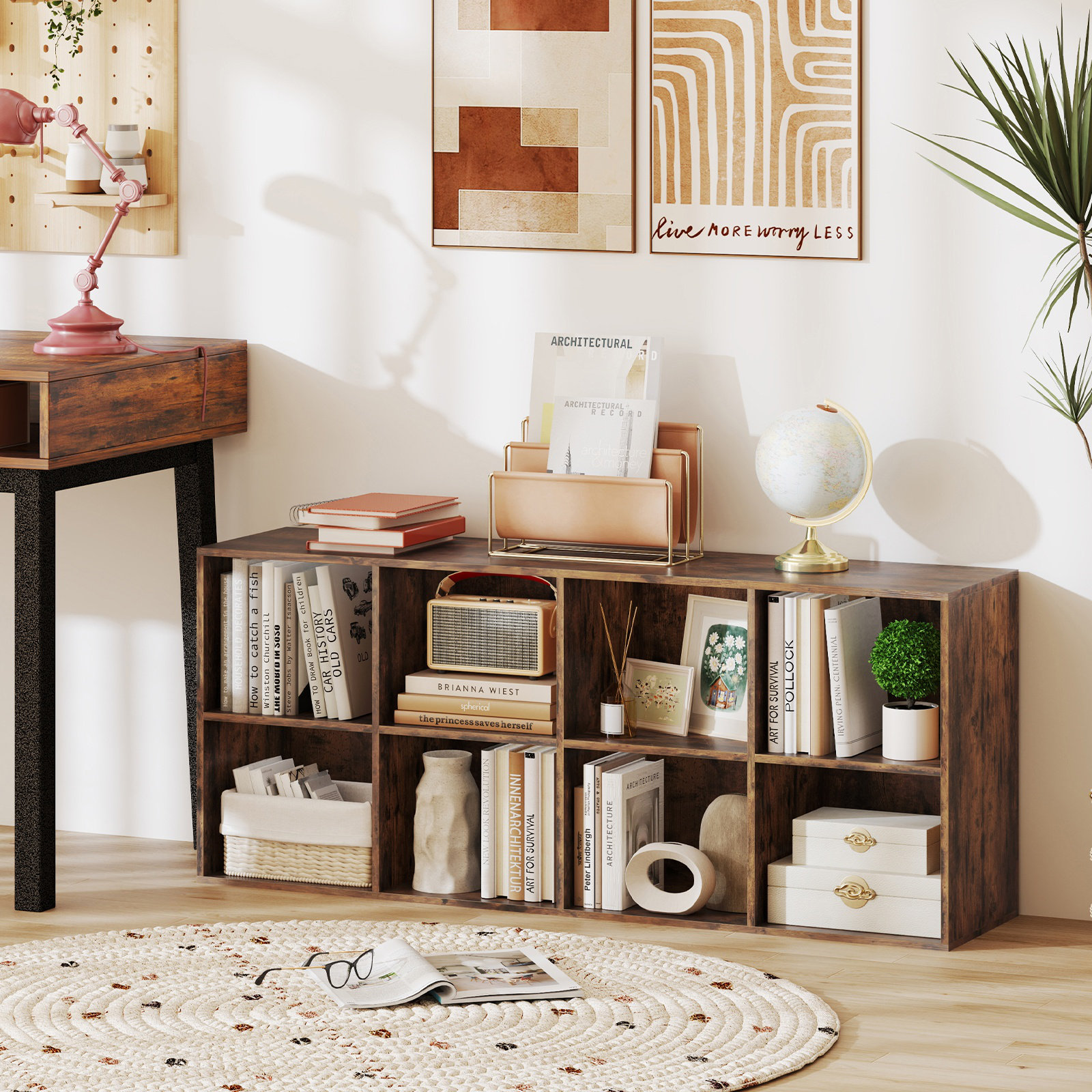 Ophelia & Co. 8-cube Bookcase Bookshelf With 2 Anti-tipping Kits ...