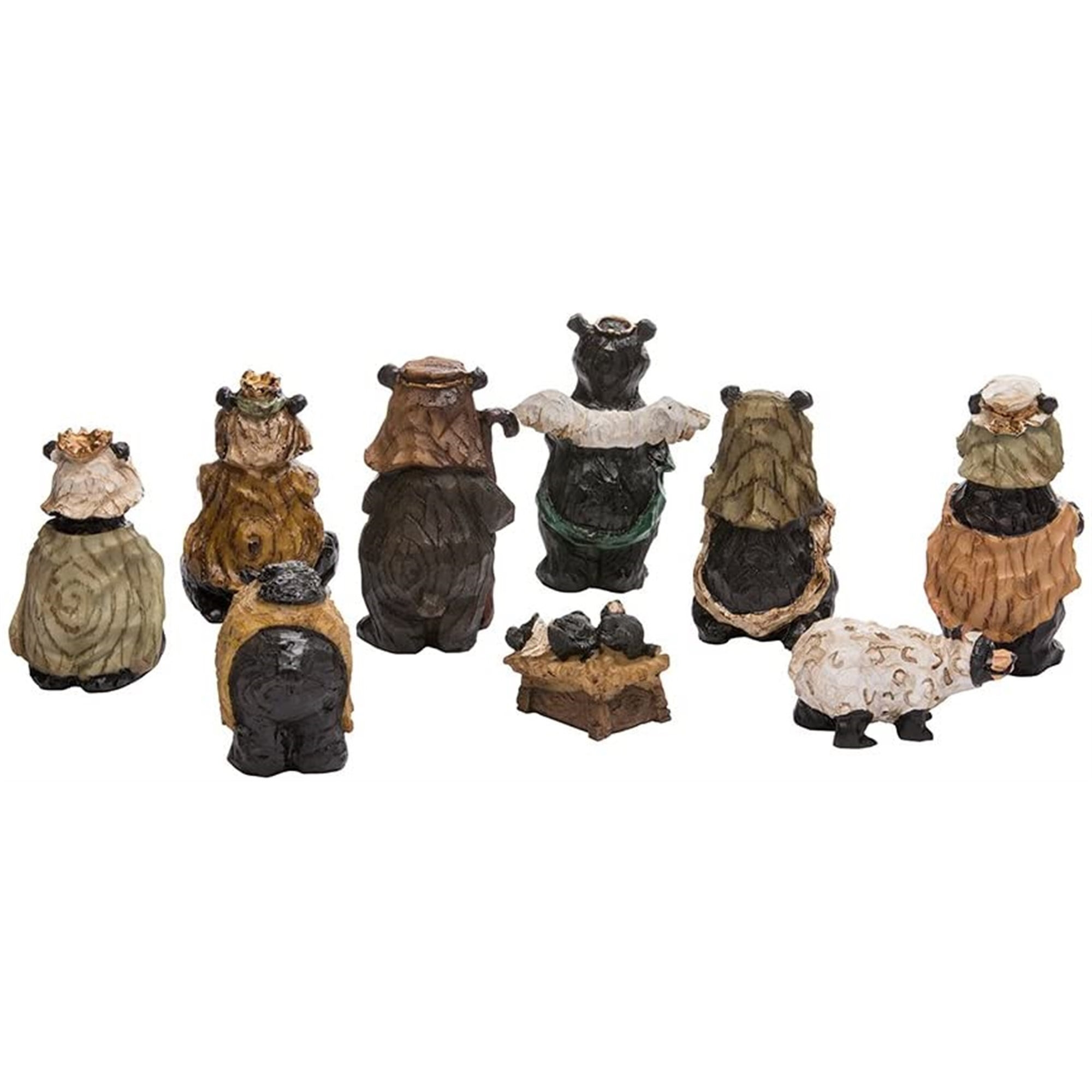 Kurt Adler 9 Piece Nativity Bear Set | Wayfair
