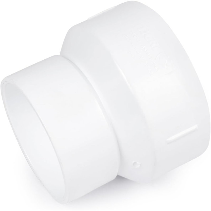 Supply Giant 3 in. x 1-1/2 in. White PVC DWV Increaser-Reducer Coupling ...