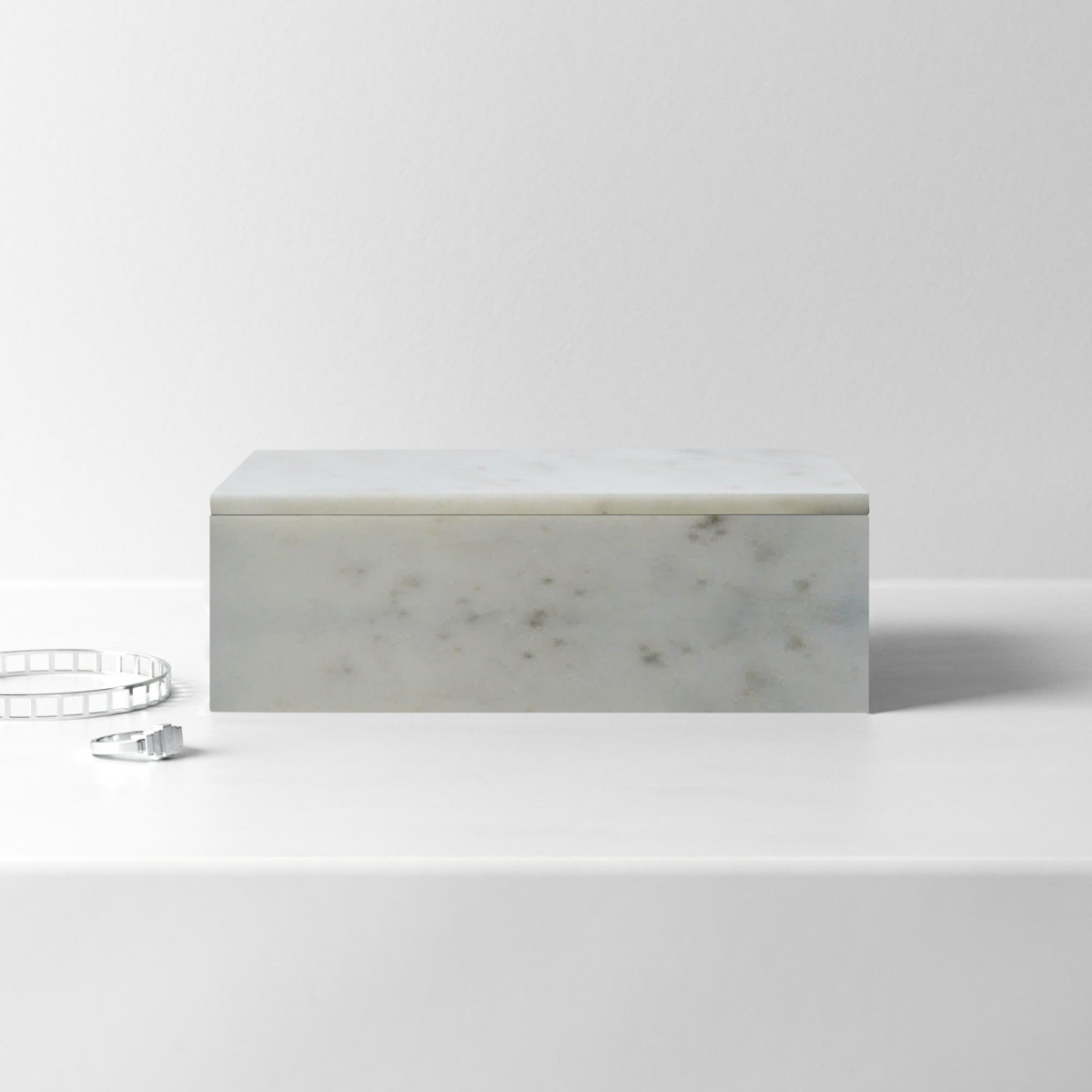 AllModern Matheson Modern Marble Rectangle Box & Reviews | Wayfair