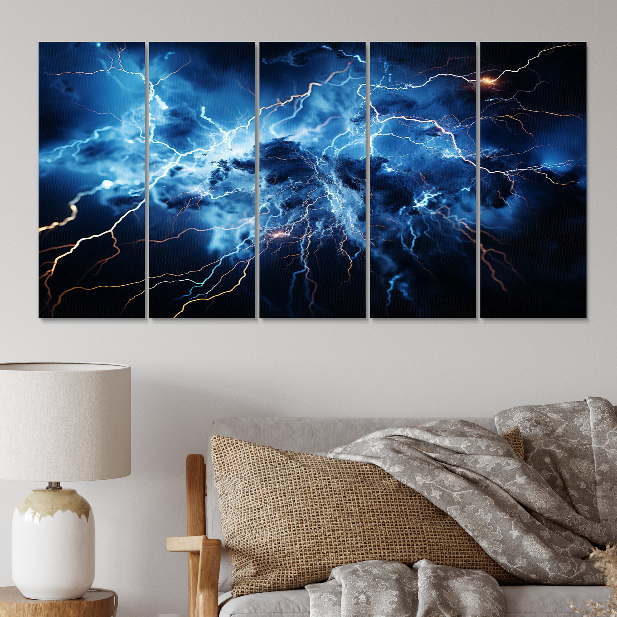 Wrought Studio™ Lightning Electrifying Symphony - 5 Piece Wrapped ...