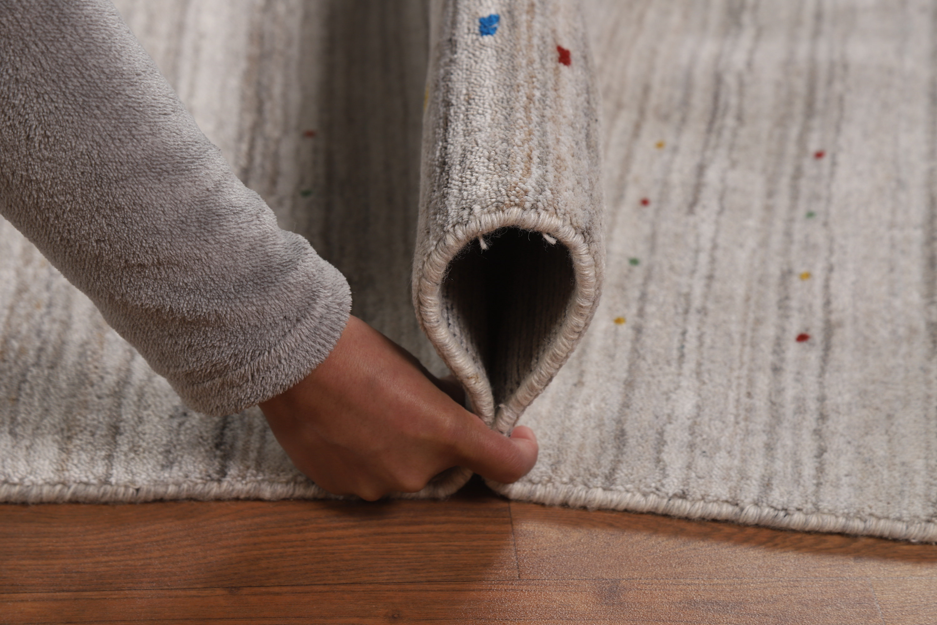 Isabelline Striped Gabbeh Indian Area Rug 8x10 | Wayfair