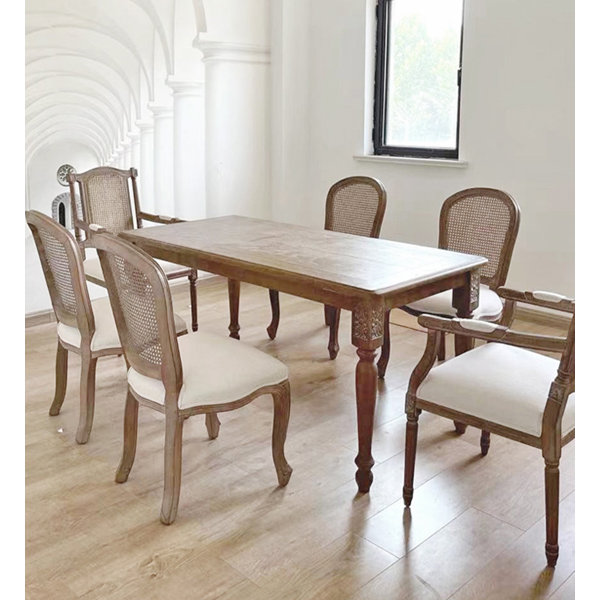 One Allium Way® American Country-style Antique Distressed Carved Dining ...