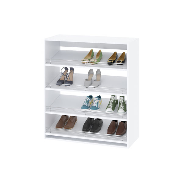 Ebern Designs 14" x 14" Corner Bridge Shelf Unit in White Set of 2 ...