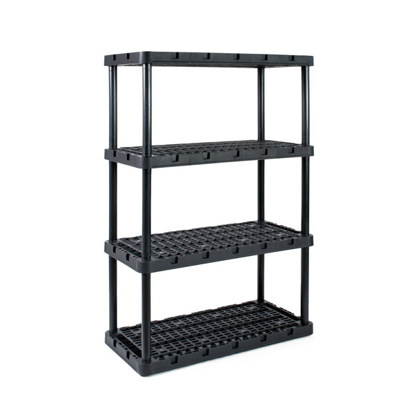 Gracious Living Knect A Shelf Heavy Duty 4 Shelf Interlocking Storage ...