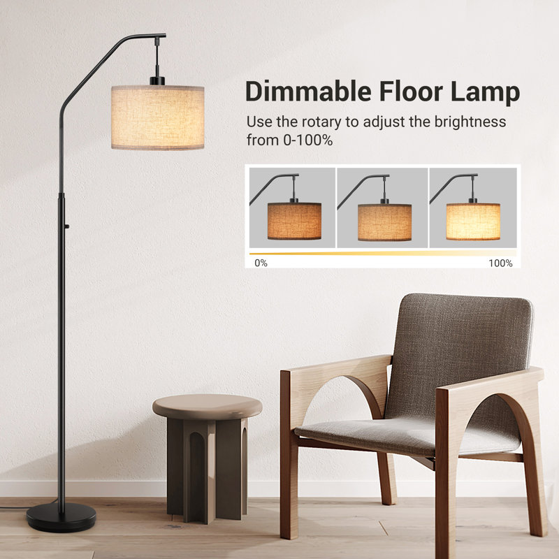 George Oliver Mccurry 68" Arched Dimmable Floor Lamp & Reviews | Wayfair