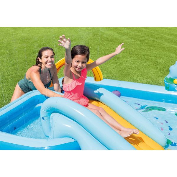 Intex 8' x 6.5' Inflatable Water Slide & Reviews | Wayfair
