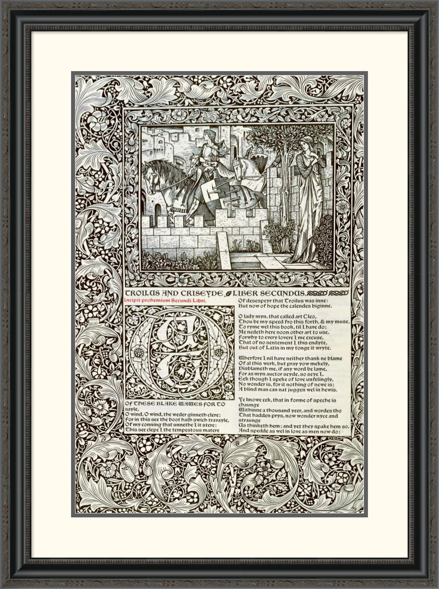 Global Gallery 'Troilus and Criseyde, Liber Secundus' by William Morris ...