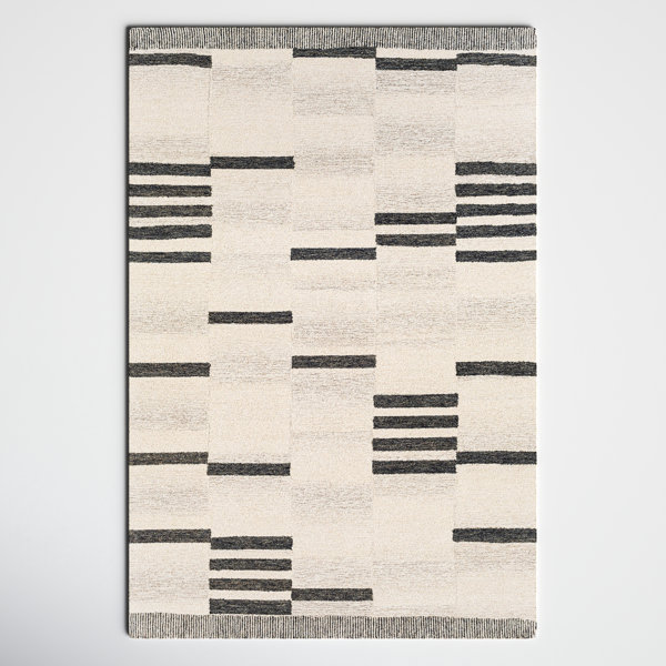 AllModern Uptown Wool Geometric Rug & Reviews | Wayfair