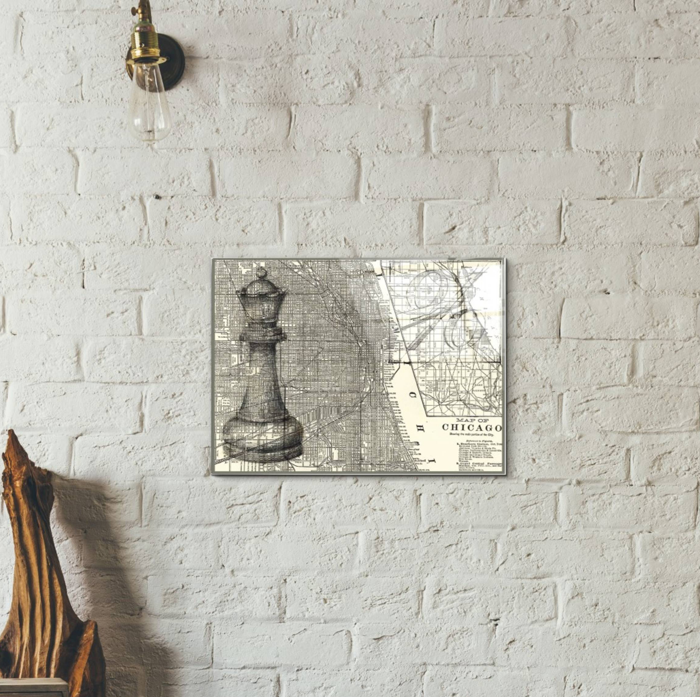 Trinx 'Office Sketches Collection E' By Ethan Harper Acrylic Glass Wall ...
