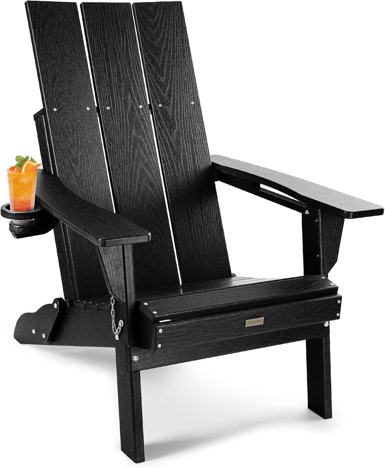 Watchmen Adirondack Chair, Oversized HDPE Folding Adirondack Chair With ...