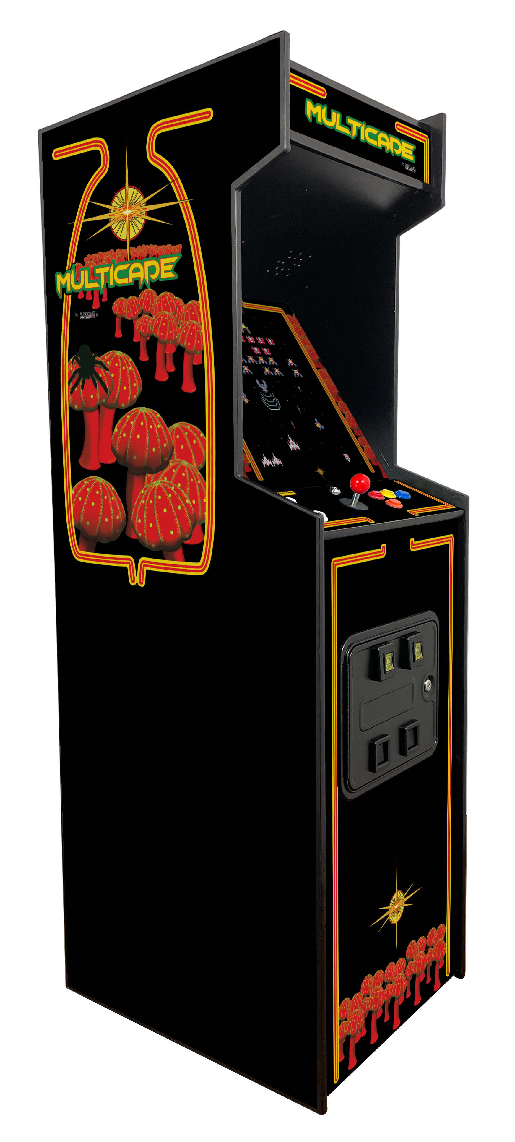 Suncoast Arcade Full Size Arcade Machine with 19" Monitor and 516 Retro ...