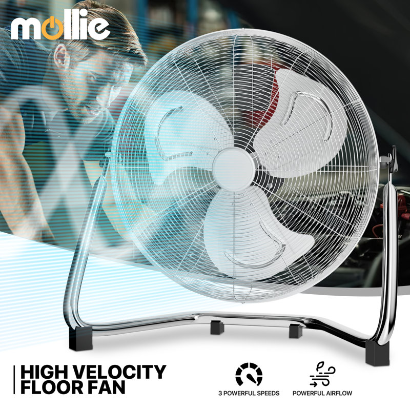 MoNiBloom 20" Outdoor 3 Speed High Velocity Floor Fan Heavy Duty ...